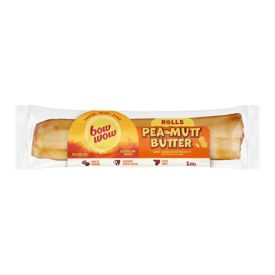 Bow Wow Peamutt Butter Roll 1Pack - Carton x 24 Rolls – Simply Good Foods