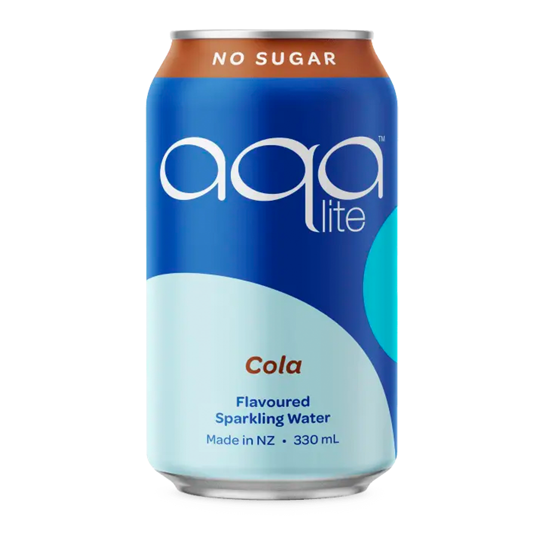 Aqalite Sparkling Water Cola 330ml - Carton x 12 – Simply Good Foods