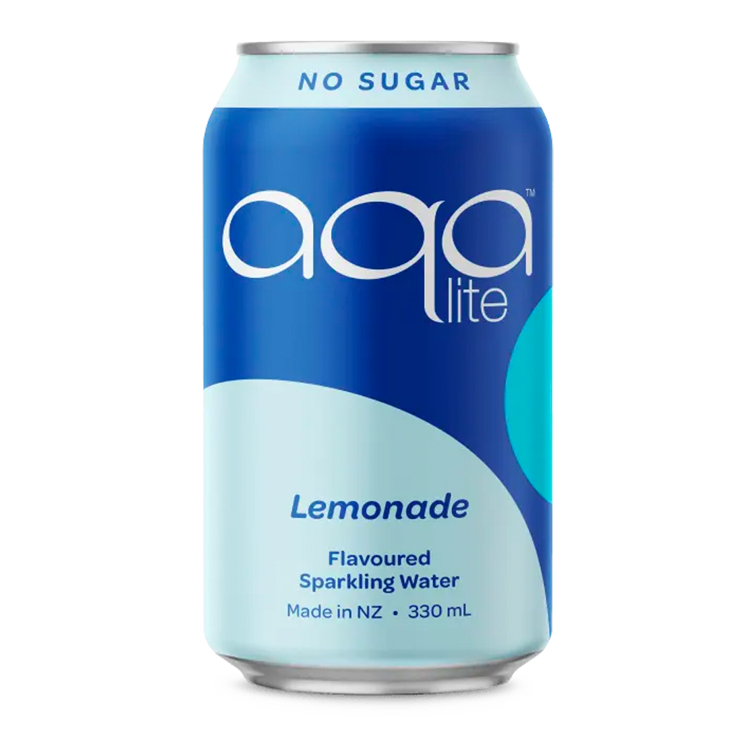 Aqalite Sparkling Water Lemonade 330ml - Carton x 12 – Simply Good Foods